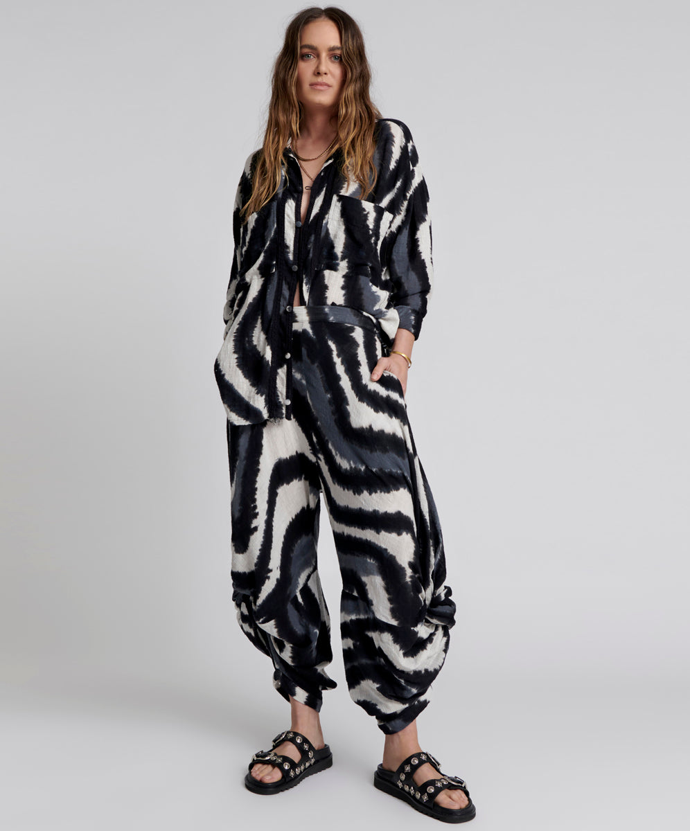 Hand Painted Eclipse Gypsy Harem Pants | One Teaspoon USA