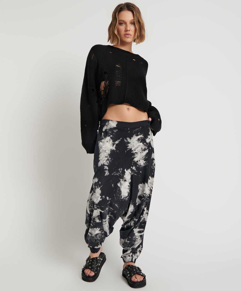 Tie Dye Organic Harem Pant | One Teaspoon USA