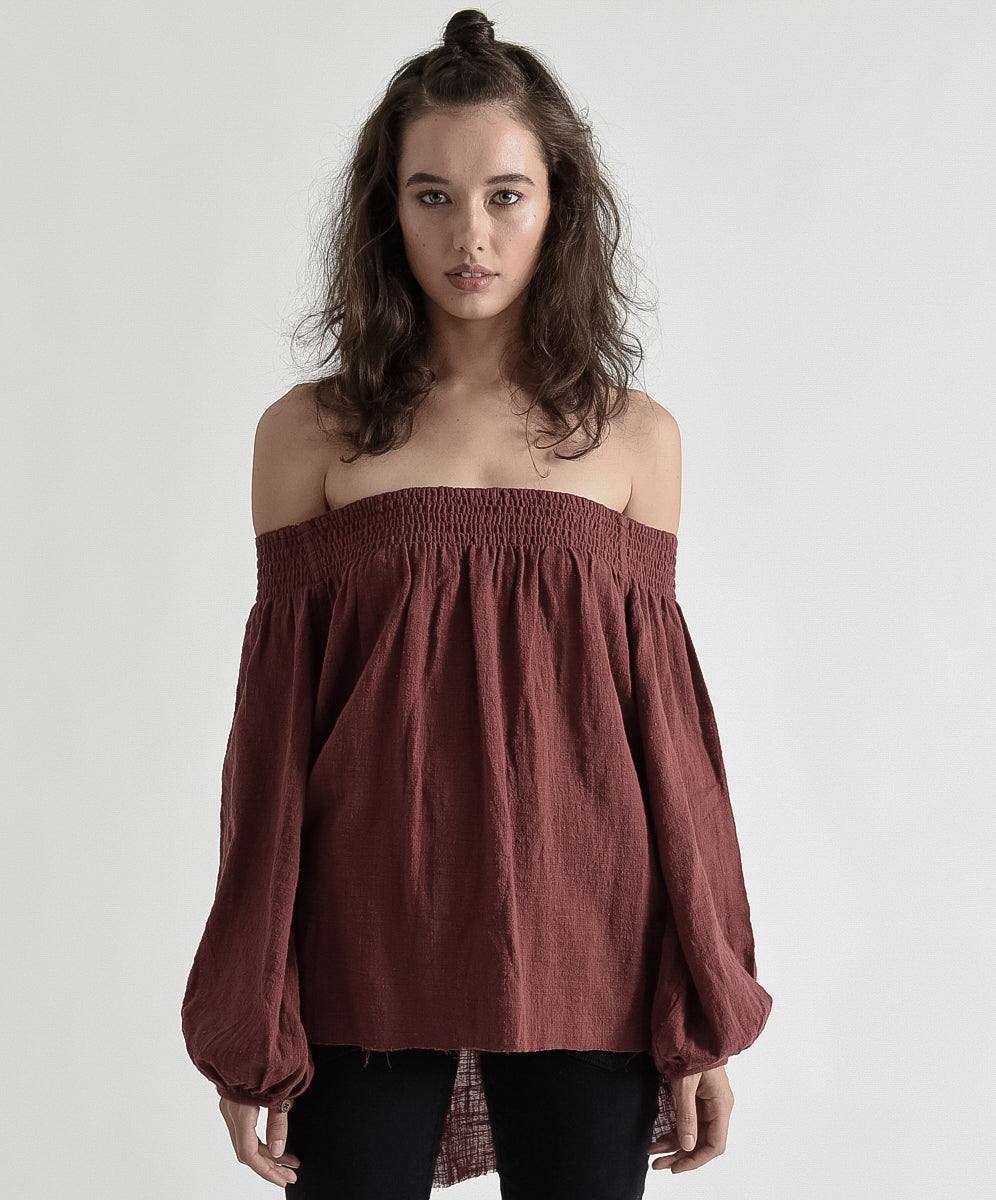 Tahitian Pearl Muslin Top - Tops - One Teaspoon USA