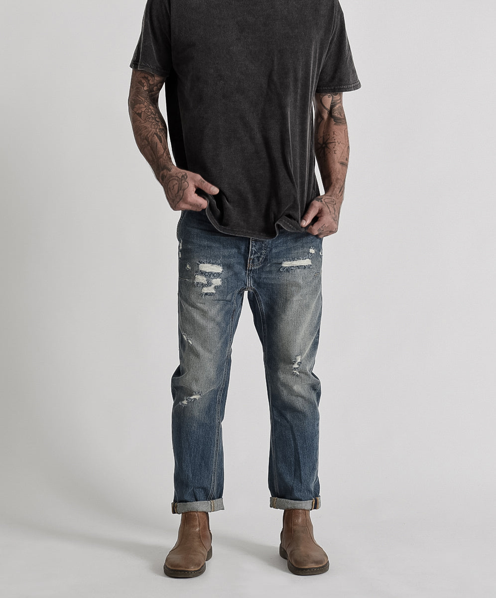 Blue Buoy Mr Relaxed Jeans Blue - One Teaspoon USA