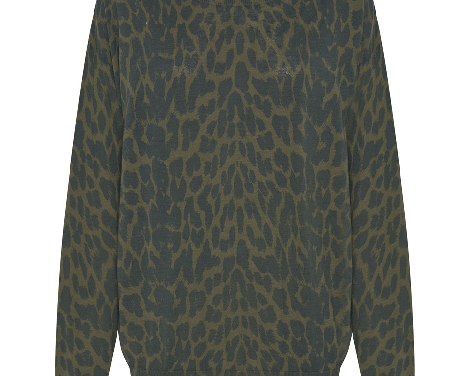 Jungle Leopard Knit Sweater | One Teaspoon USA