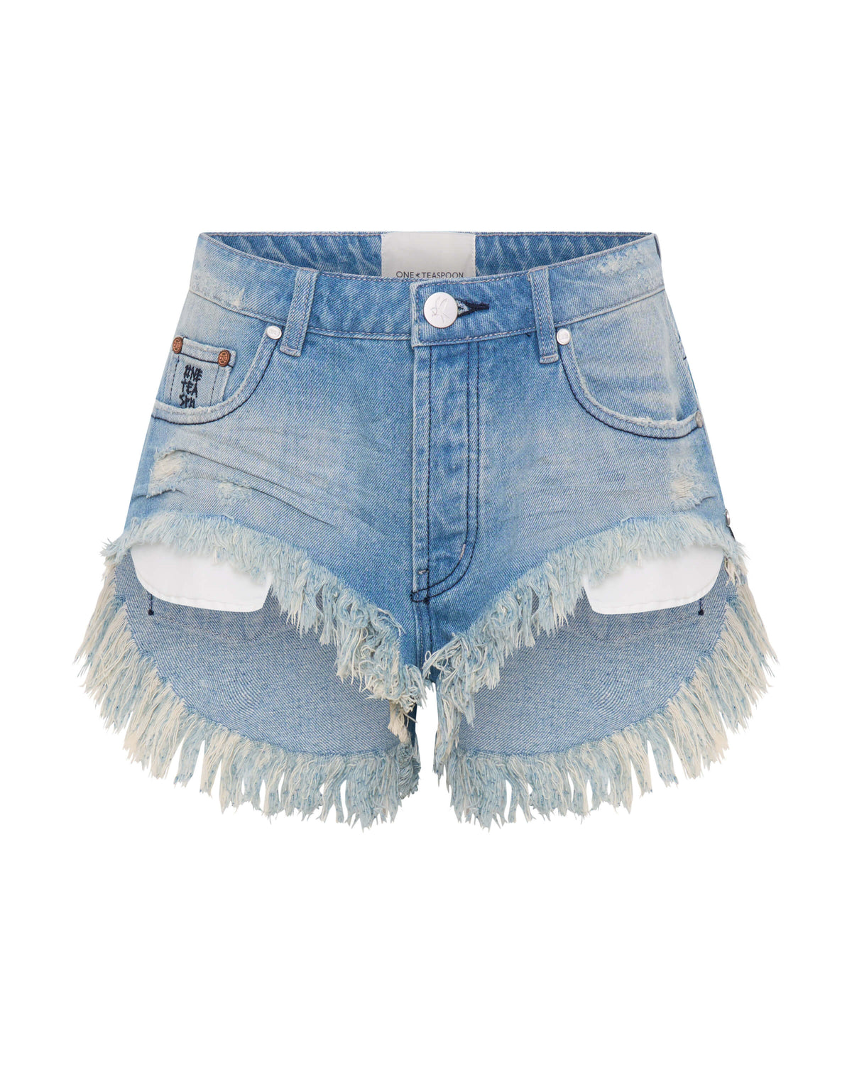 Women's Low Waist Denim Shorts | Shop Low Rise Jean Shorts Online - One ...